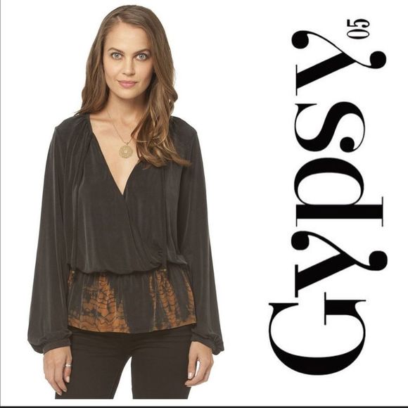 Gypsy 05 | Tops | Gypsy 5 Wrap Long Sleeve Blouse | Poshmark